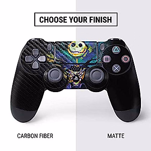 Skinit Decal Gaming Skin Compatible with PS4 Controller - Officially Licensed Disney The Nightmare Before Christmas Jack Skellington Art Design