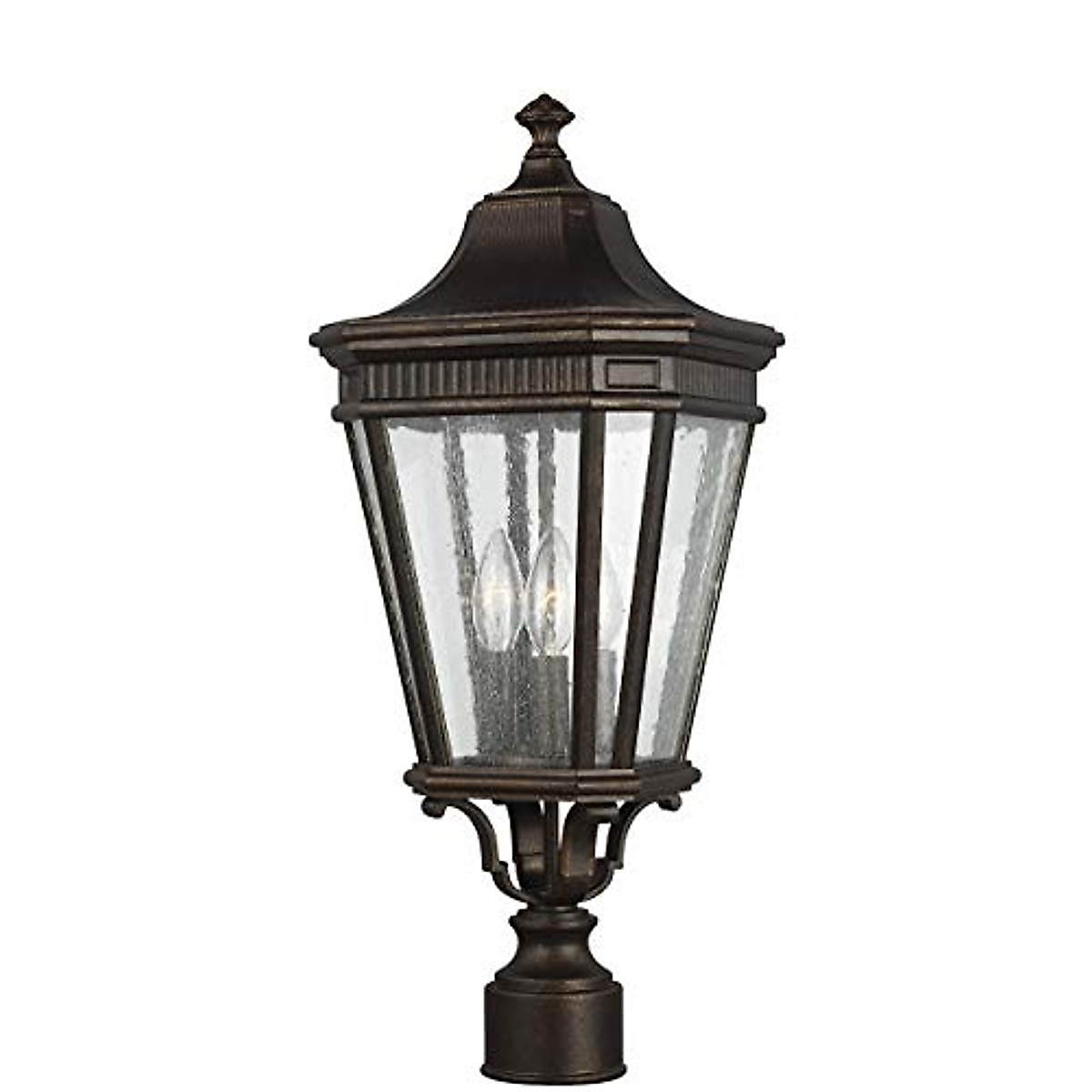 Feiss OL5427GBZ Cotswold Lane Outdoor Post Lighting, Bronze, 3-Light (10"W x 22"H) 180watts