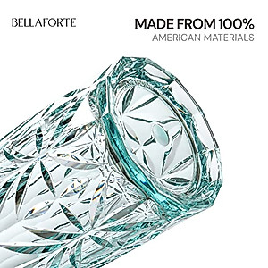 BELLAFORTE Shatterproof Tritan Tall Tumbler, Set of 4, 18oz - Myrtle Beach Drinking Glasses - Unbreakable Plastic Drinking Glasses for Gifting, Parties, New Year - BPA Free - Dishwasher Safe - Teal