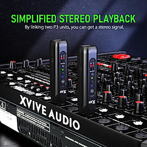 Xvive P3D Wireless XLR Bluetooth Receiver Bluetooth for Mixer, Active PA Systems,DJ Systems (P3D Stereo XLR)