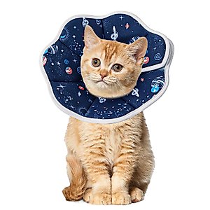 Mechpia Cat Cone Collar Soft, Cat Recovery Collar to Stop Licking, Protective Cat Neck Cone After Surgery for Small Medium Cats Kittens