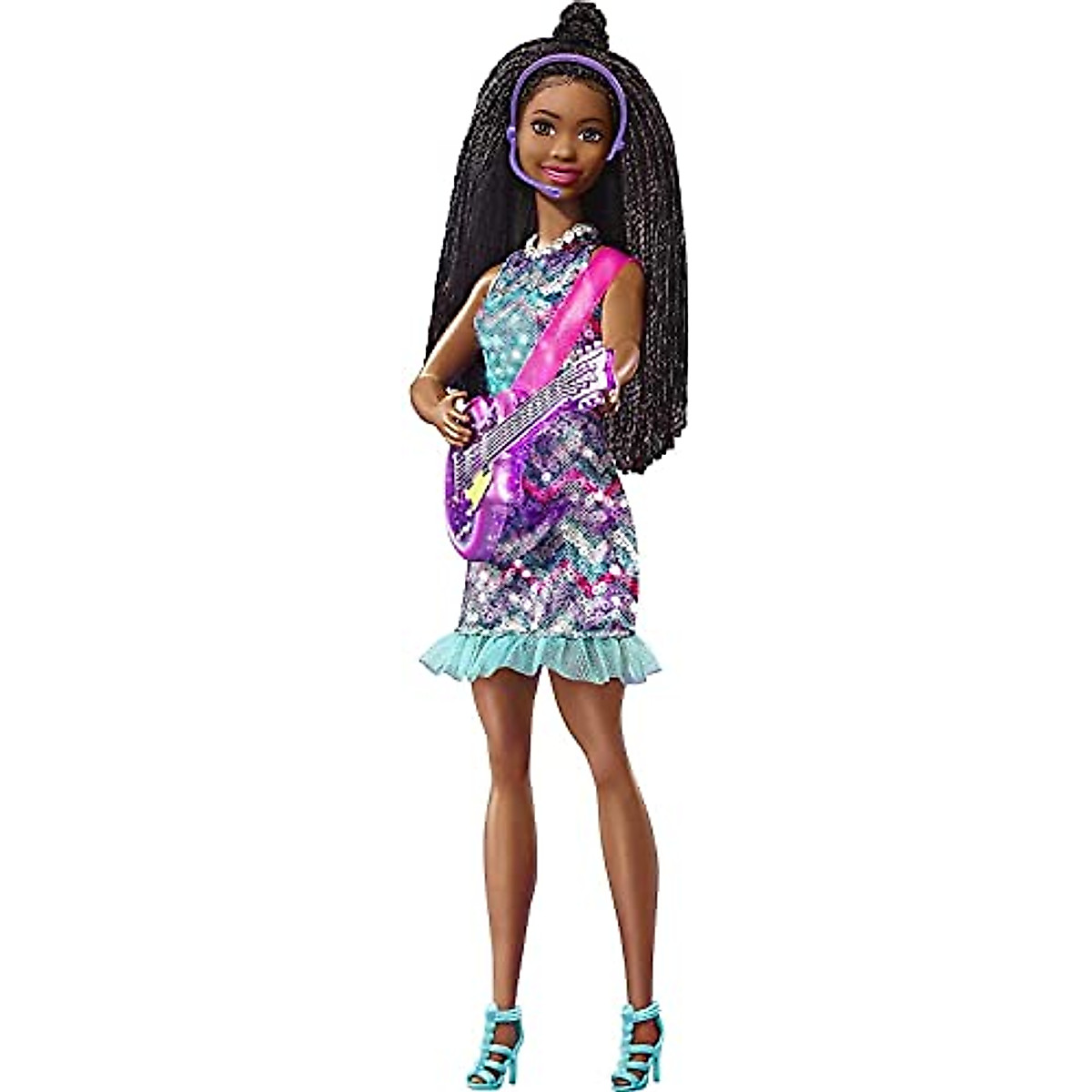 Barbie Big City, Big Dreams Singing Brooklyn Doll with Music, Light, Guitar & Accessories, Lift Hand to Activate