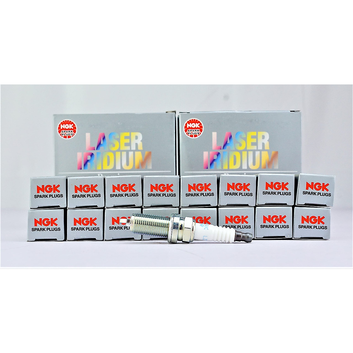 OverstockDirect Genuine LZFR5CI11 Laser Iridium Spark Plugs by NGK (16 pack) 92145 Compatible with Ram 1500 with V8 5.7L, also for 300, Challenger, Charger,Durango, Wagoneer, Grand Cherokee w/5.7L V8