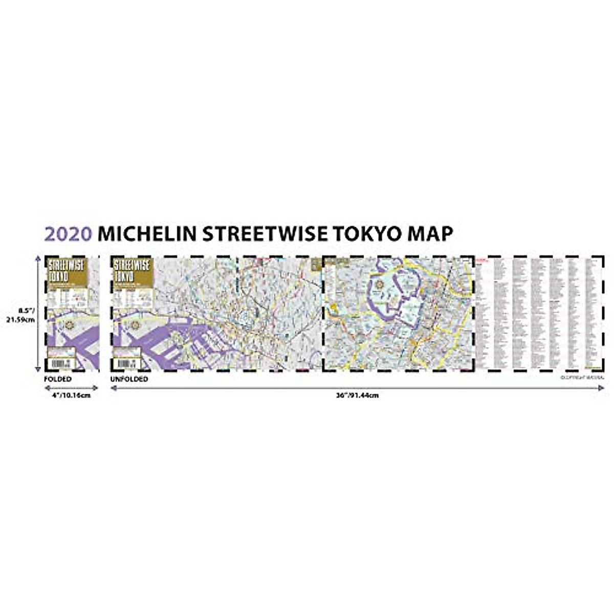 Streetwise Tokyo Map - Laminated City Center Street Map of Tokyo, Japan (Michelin Streetwise Maps)