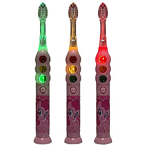 LE Products My Little Pony 4 Piece Oral Hygiene Bundle with Flashing Light Timer Toothbrushes