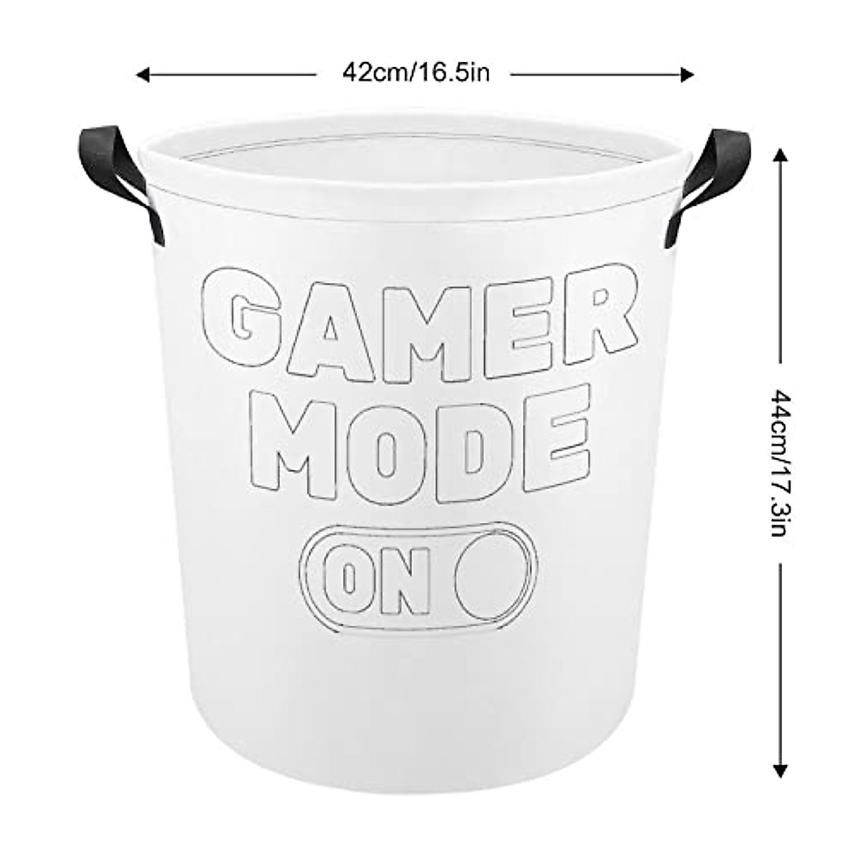 Gamer Mode On Large Laundry Basket Hamper Bag Washing with Handles for College Dorm Portable