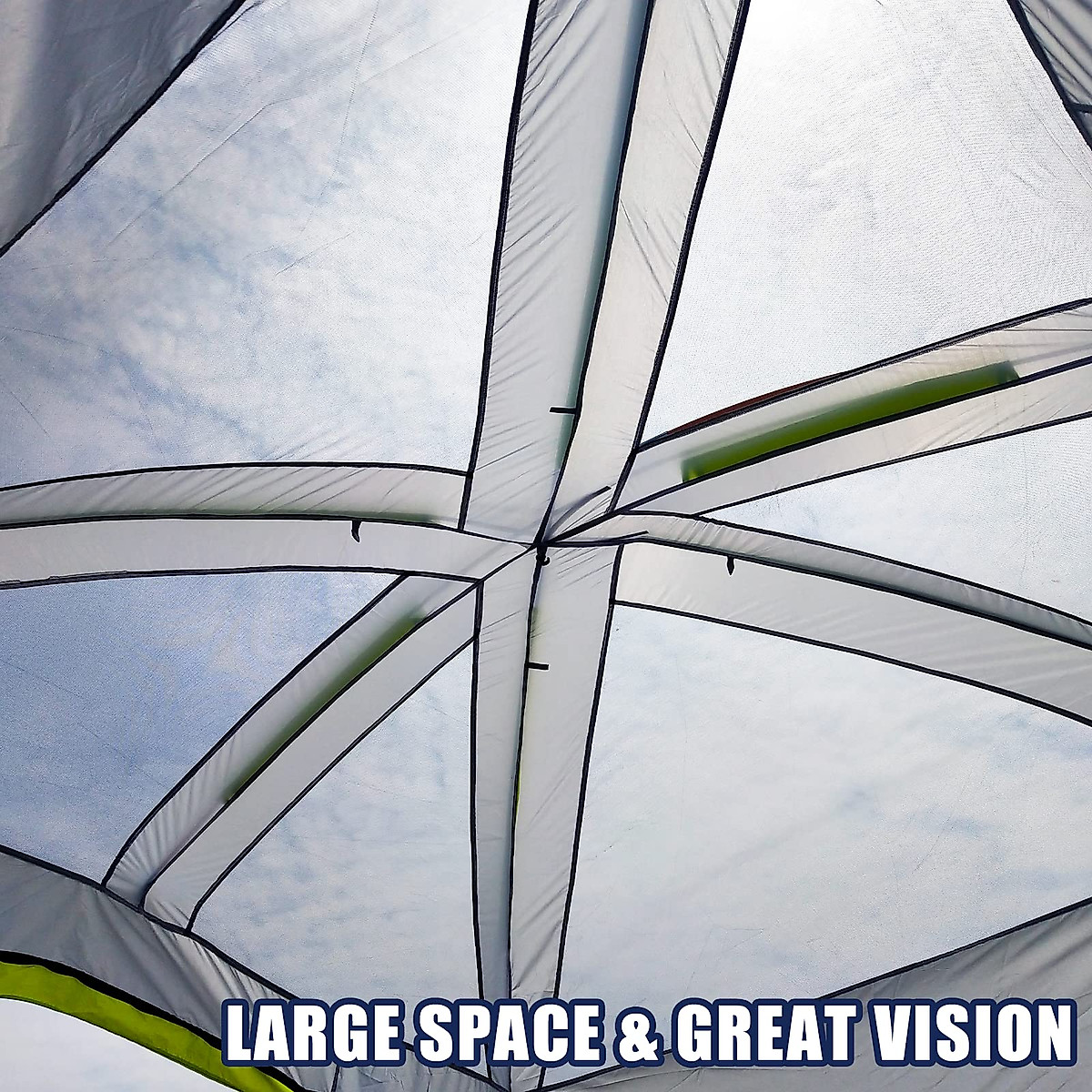 Tents 6 Person Waterproof Windproof Easy Setup, Easy Setup Cabin Tent with Top Rainfly, Double Layer,4 Large Mesh Windows,2 Mesh Door,Provide 2 pcs Gate Mat Camping Tent-10'X9'X78''(H)