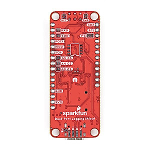 SparkFun Thing Plus Dual-Port Logging Shield -USB2241 Ultra Fast USB 2.0 Media Controller -ATiny841 MicroController -MicroSD -Thing Plus 5CV -Feather 3.3V