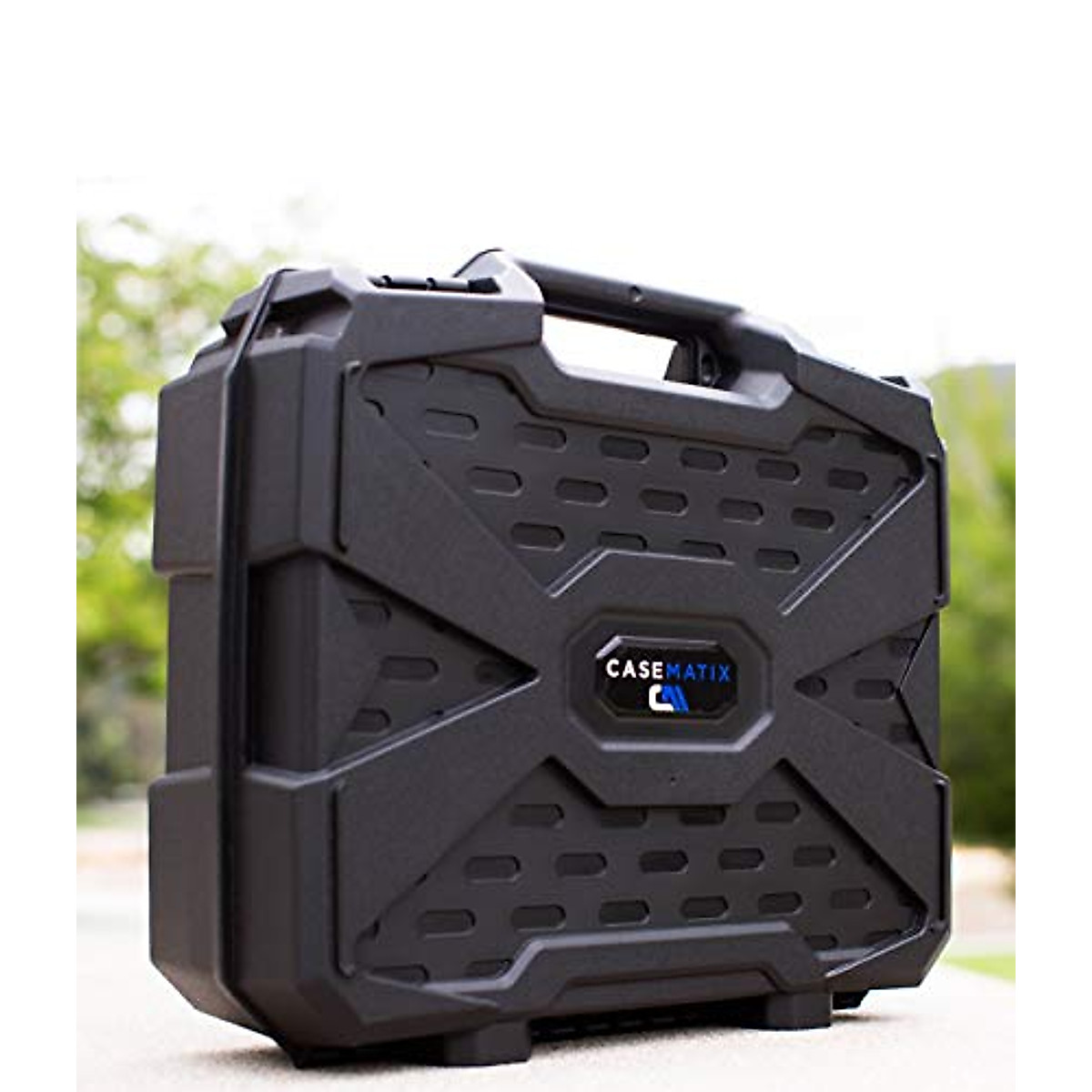 Casematix Customizable 2 Way Radio Case Fits Walkie Talkies and CB Radios Compatible with Arcshell , Baofeng , Midland , Motorola Talkabout , Retevis and Uniden and More