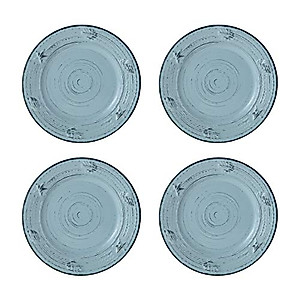 Pfaltzgraff Trellis Coastal 16-Piece Dinnerware Set, teal