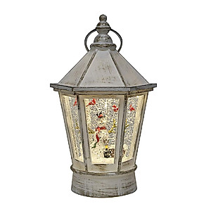 Kurt Adler 9-Inch Battery-Operated LED Snowman Scene Musical Table Piece with Motion