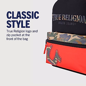 True Religion Laptop Backpack, Small Computer Travel Bag, Multi, 16 Inch