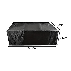 Patio Furniture Covers Protection, Tear Resistant Dining Set Cover Outdoor Furniture Covers for Sectional Sofa, Wicker Chairs, Table Furniture , 180cmx120cmx74cm