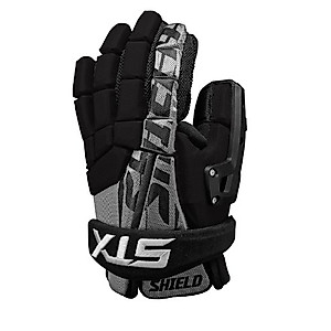 STX Lacrosse Shield Goalie Glove, Black, 10-Inch