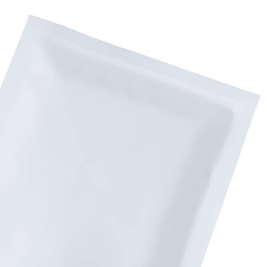 QQ Studio 100 Bags/Pack Double Sided Color Food Safe Open Top Flat Bag with Tear Notch (White, 7x7cm (3x3"))