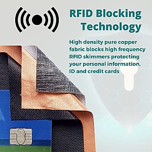 Flowfold RFID-Blocking Wallet Card Holder Wallet Recycled Material Minimalist Wallet - Durable Slim Front Pocket Wallets Made in USA (Heather Grey, Recycled Material)