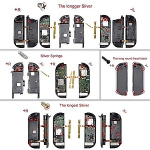 eXtremeRate White DIY Housing (D-Pad Version) with Full Set Buttons for Joycon Handheld Controller, Replacement Shell Case for Nintendo Switch & Switch OLED [Only The Shell, NOT The Joycon]
