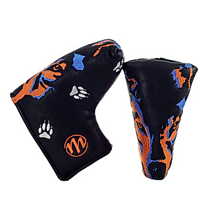 Wolf Head Blade and Midsize Mallet Putter Headcover, Black