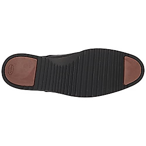 Dr. Scholl's Men's Sync Plain Toe Dress Casual Oxford, Black/Black Smooth, 10 US