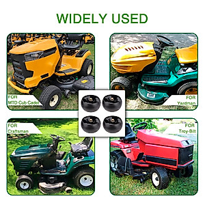 734-04155 Deck Wheel Compatible with MTD Cub Cadet 734-04155 Husqvarna 532174873 Toro 112-0677 Craftsman MTD AYP, 5 inch Lawn Mower Deck Wheels Fit for Most 42'' 46'' 48'' 50" 54" Decks (4 Packs)