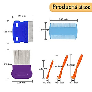 Dog Combs for Grooming, Fine Tooth Dog Eye Comb, Tear Stain Remover Comb for Small Dogs Cats Poodle(10 Pack)