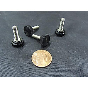 Stainless Plastic Head Knurled Thumb Screws FT 8-32 x .625" Length 25 Pcs