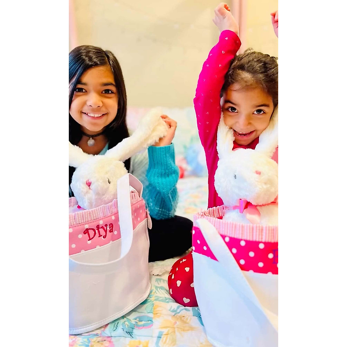 Personalized Soft and Light Easter Basket (Purple)