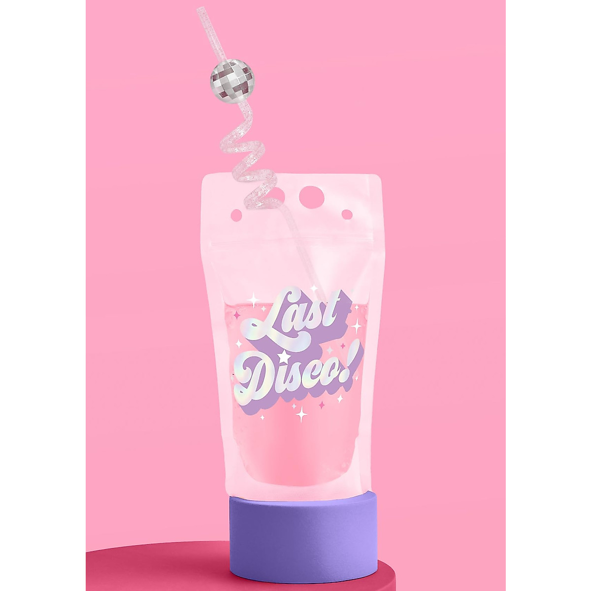 xo, Fetti Bachelorette Party Last Disco Drink Pouches - 15 count | Disco Bach Party Drinkware, Groovy Bridal Shower Party Cups, Bridesmaid Favor, Bride to Be Gift, 70's Dancing Queen Supplies