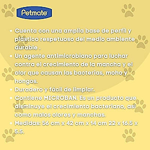 Petmate Open Cat Litter Box, Extra Large Nonstick Litter Pan Durable Standard Litter Box, Mouse Grey Great for Small & Large Cats Easy to Clean & USA Made