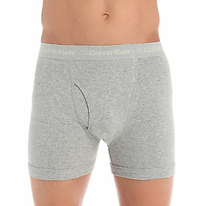 Calvin Klein Men's Cotton Classic Multi-Pack Boxer Briefs, Black 2021, Large