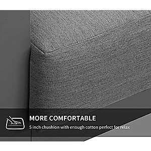 Solaste Outdoor Couch Aluminum Patio Furniture Sofa, 3-Seat All-Weather Metal Outdoor Patio Furniture with Cushions,Dark Grey