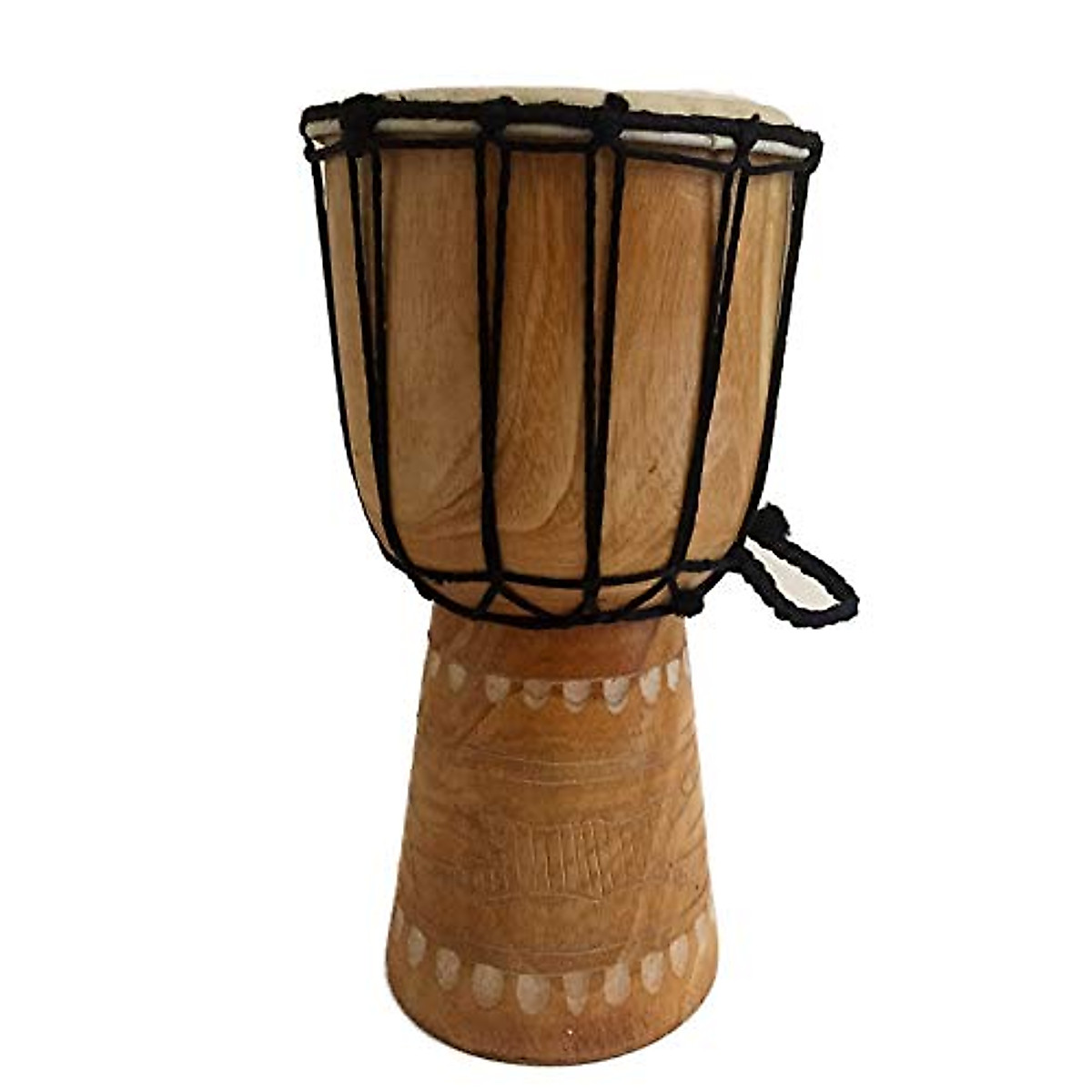 Djembe Drum Bongo Congo African Drum -MED SIZE- 12" High x 5" Drum Head, JIVE® BRAND- Professional Sound