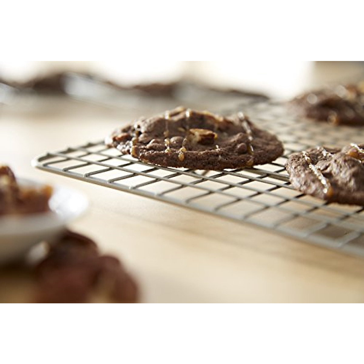 USA Pan Half Sheet Bakeable Cooling Rack, Steel Nonstick Wire