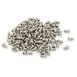 uxcell 100pcs Magnetic Crosshead Phillips Pan Head Screws Bolt M2 x 3mm