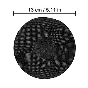 Tvoip 200Pcs Black Non-Woven Sanitary Headphone Ear Cover, Disposable Super Stretch Covers Washable, for Most On Ear Headphones Earpads (13cm/ 5.12 Inch)