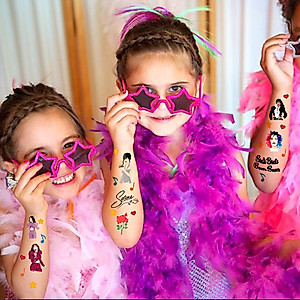 Selena Temporary Tattoos 100Pcs Selena Singer Tattoos Stickers Party decorations for Girls Kids