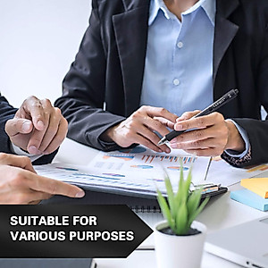 TANMIT Black Gel Pens, Retractable Roll Ball Gel Pen, 30 Black Pens Fine Point With Comfortable Grips for Smooth Writing