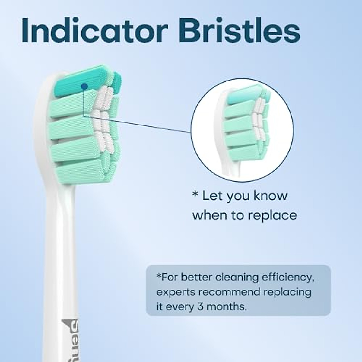 Senyum Replacement Toothbrush Heads Compatible with Phillips Sonicare Replacement Brush Head, Electric Toothbrush Heads Refill for Sonic Care Snap-On, White (8 Pack)