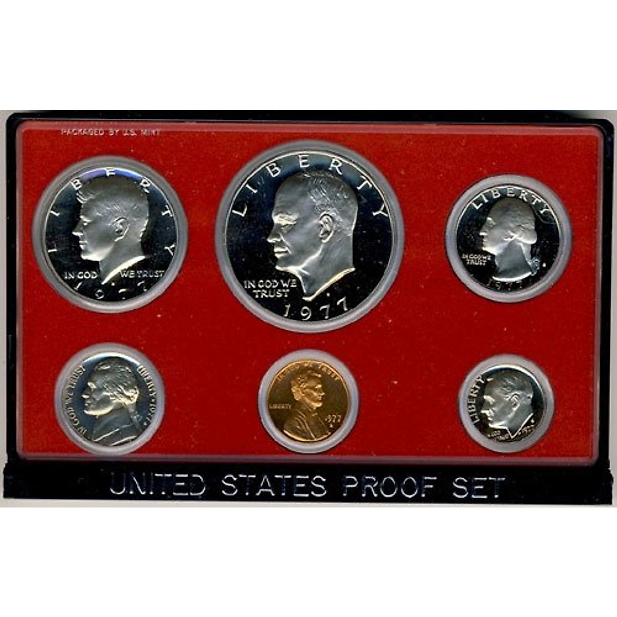 1977 S Clad Proof 5 Coin Set in Original Government Packaging Proof