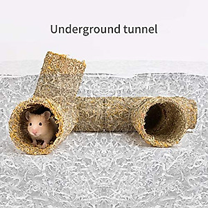 Niteangel Creative & Composable Hamster Tunnel - DIY & Build Unique Tube Burrow as Hideout for Small Sized Animals Like Hamsters Mouse Gerbils Mice (Tunnel)