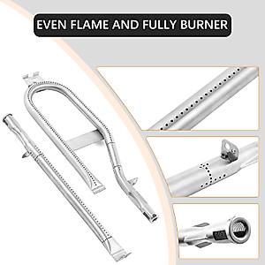 DGH474CRP Heat Tent 5 Burner Grill Replacement Parts for Dyna Glo Grill Heat Shield 70-02-411 70-02-412 Dynaglo Burner Tube DGH485CRP DGH485CRP-D DGH483CRP DGH474CRP-D DGH474CRN-D Dyna-Glo Grill Parts