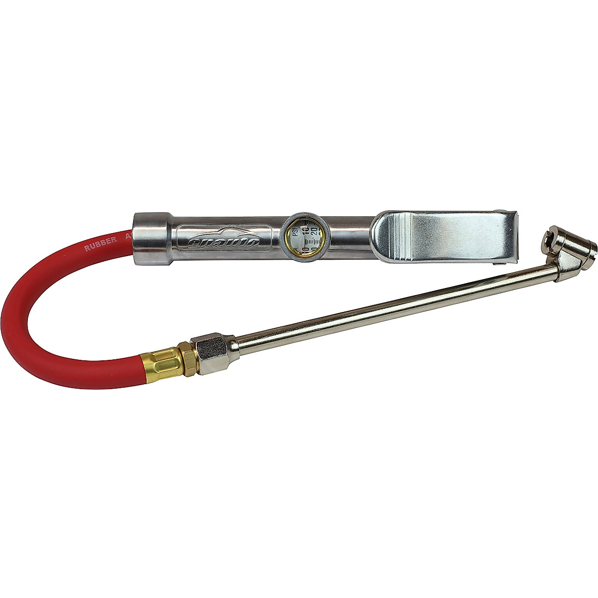 EPAuto Commercial Grade Dual Head Tire Inflator Gauge with Air Hose