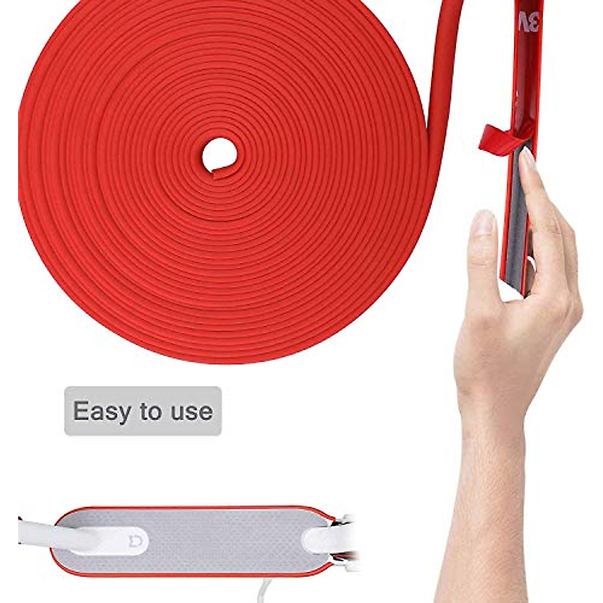 Stormytime Anti-Collision Strip Replacement for Xiaomi M365 / Pro Ninebot ES Max G30 Gotrax Electric Scooter Parts, Prevent Scooter from Friction Damage Bumper Protective (Red)