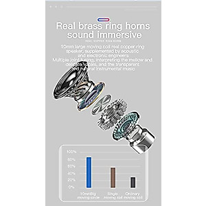 Wireless Headphones TWS Bluetooth 5.2 Earphones Stereo Headset Sport Earbuds with Microphone Flashlight for Smartphone. Pine