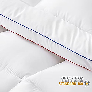 Bedsure Mattress Topper Full Size - Extra Thick Cooling Mattress Pad Cover with 8-21" Deep Pocket, Plush Soft Pillow Top Bed Topper for Back Pain, Overfilled Down Alternative Filling, White