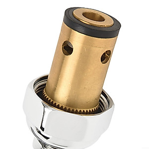 Handle Stem Assembly Fits for T&S Brass Faucets Replace 002713-40, Blue Cold and Red Hot Side Spindle Assembly Valve Lever Handle Replacement Part