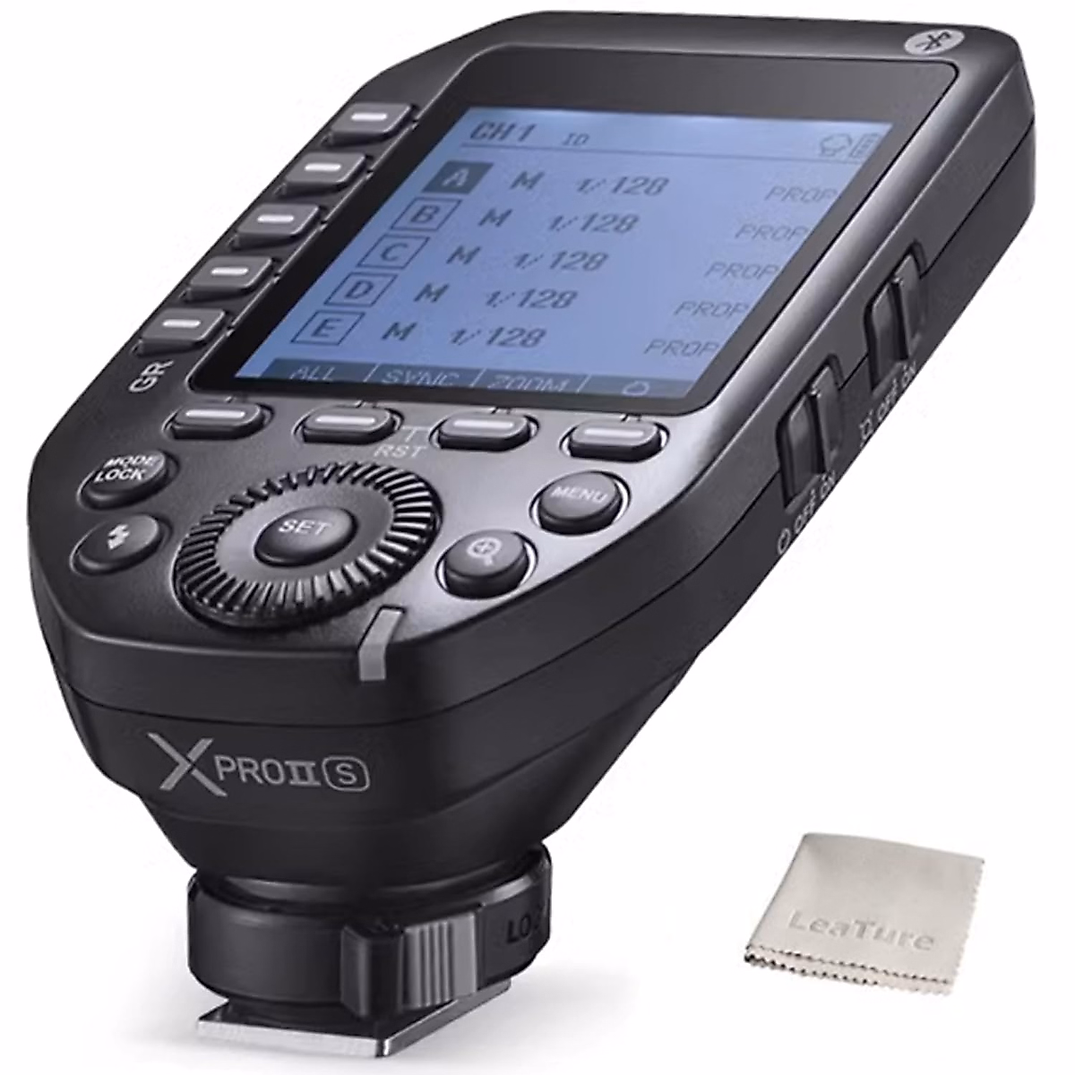 Godox XProII-S TTL Wireless Flash Trigger Compatible for Sony, 1/8000s HSS 2.4G Wireless Flash Transmitter, TTL-Convert-Manual, Extra Large LCD Screen, Bluetooth Connection, New Hotshoe Locking