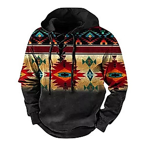Mens Fashion Blouse Fleece Casual Sweatshirt Comfortable Loose Drawstring Hoodies Top Mid-Weight Print Pullover Generic Custom Crewneck Menswear Mens Small Black Hoodie 15