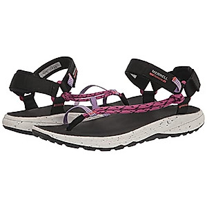 Merrell Women's Bravada Cord Wrap Sport Sandal, Black/FUCHSI, 8