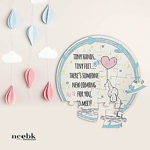 Pregnancy Announcement | Baby Announcement | Pregnancy Reveal Puzzle Keepsake For Husband, To Be Grandparents, Uncles, Aunts - Great Idea For Pregnancy Reveal